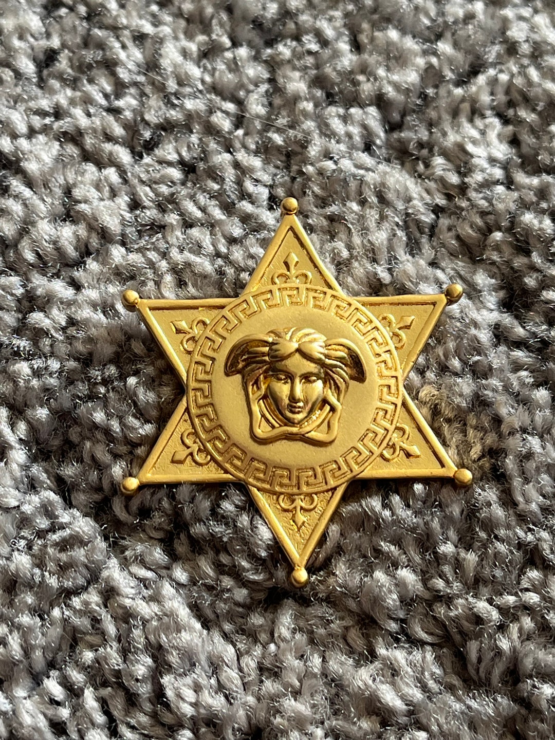 Original Versace Sheriff Badge Brooch - Etsy
