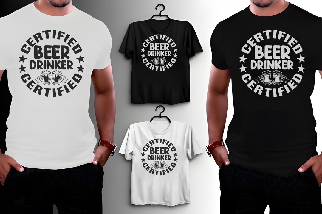 Beer Drinking T Shirt Design, Alcohol Tshirt PNG File, Funny Drinking T ...