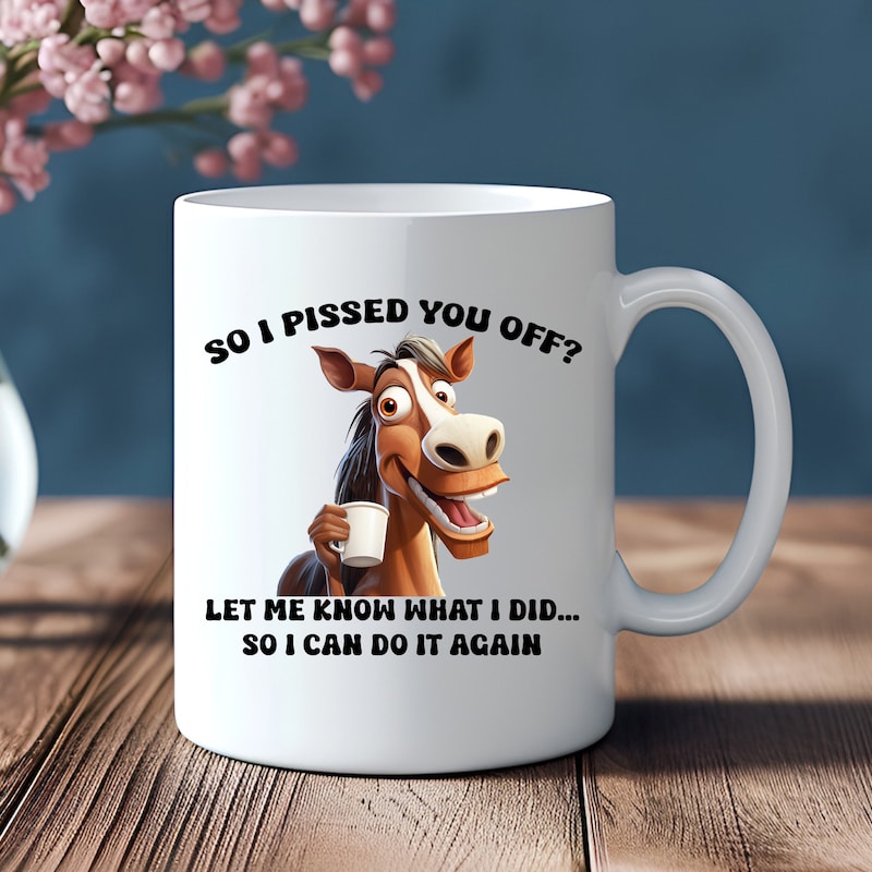 Coffee Mug Funny Horse - Etsy