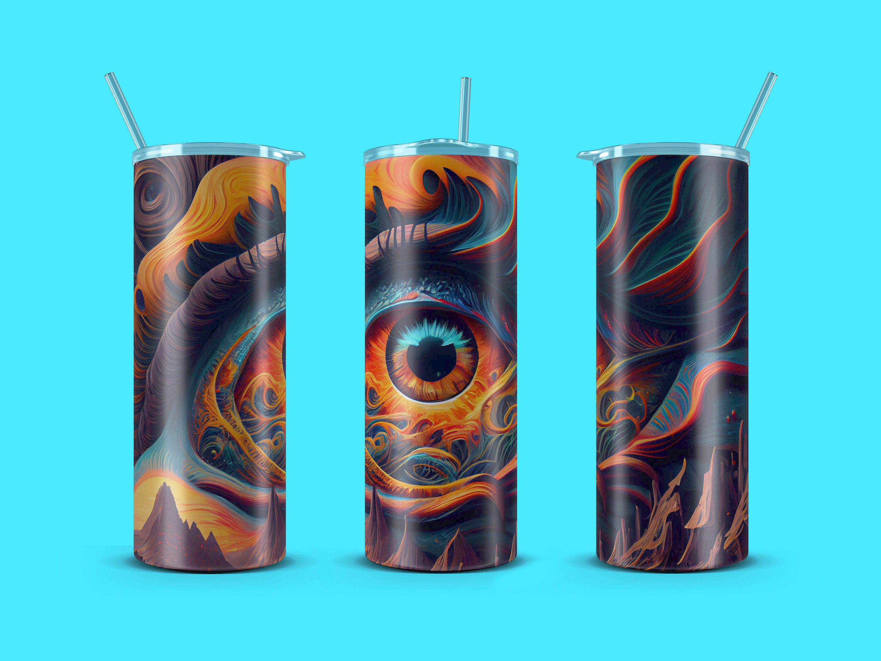 20 Oz Tumbler Magic Eye Design Tumble Wrap Full Wrap - Etsy