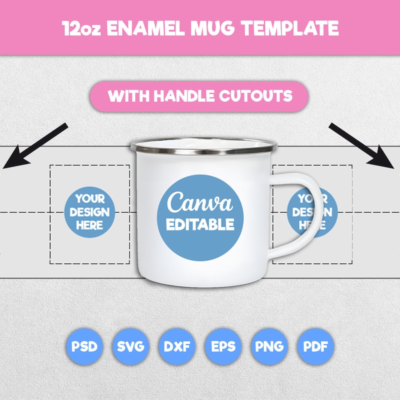 Tin Enameled Mugs - Etsy