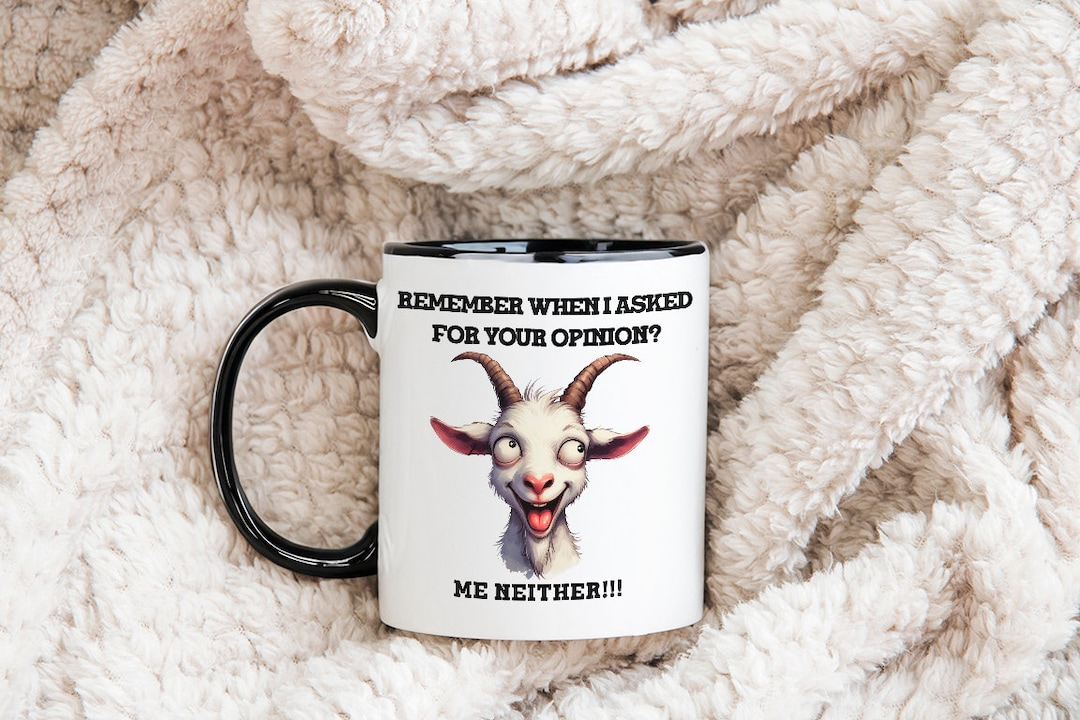 Funny Goat Coffee Mug Design,coffee Mug Png,funny Sublimation Mug ...