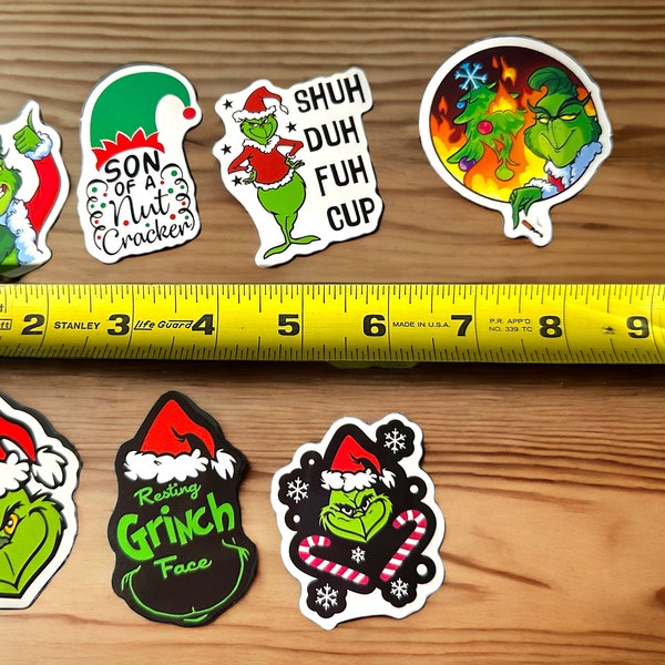 The Grinch Stickers - Etsy