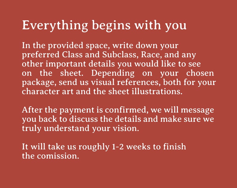 Dnd Character Sheet Commission - Etsy