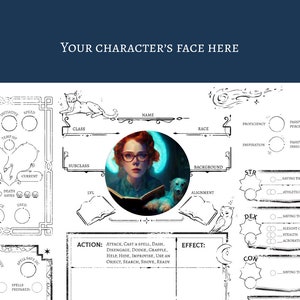 Dnd Wizard Character Sheet - Etsy