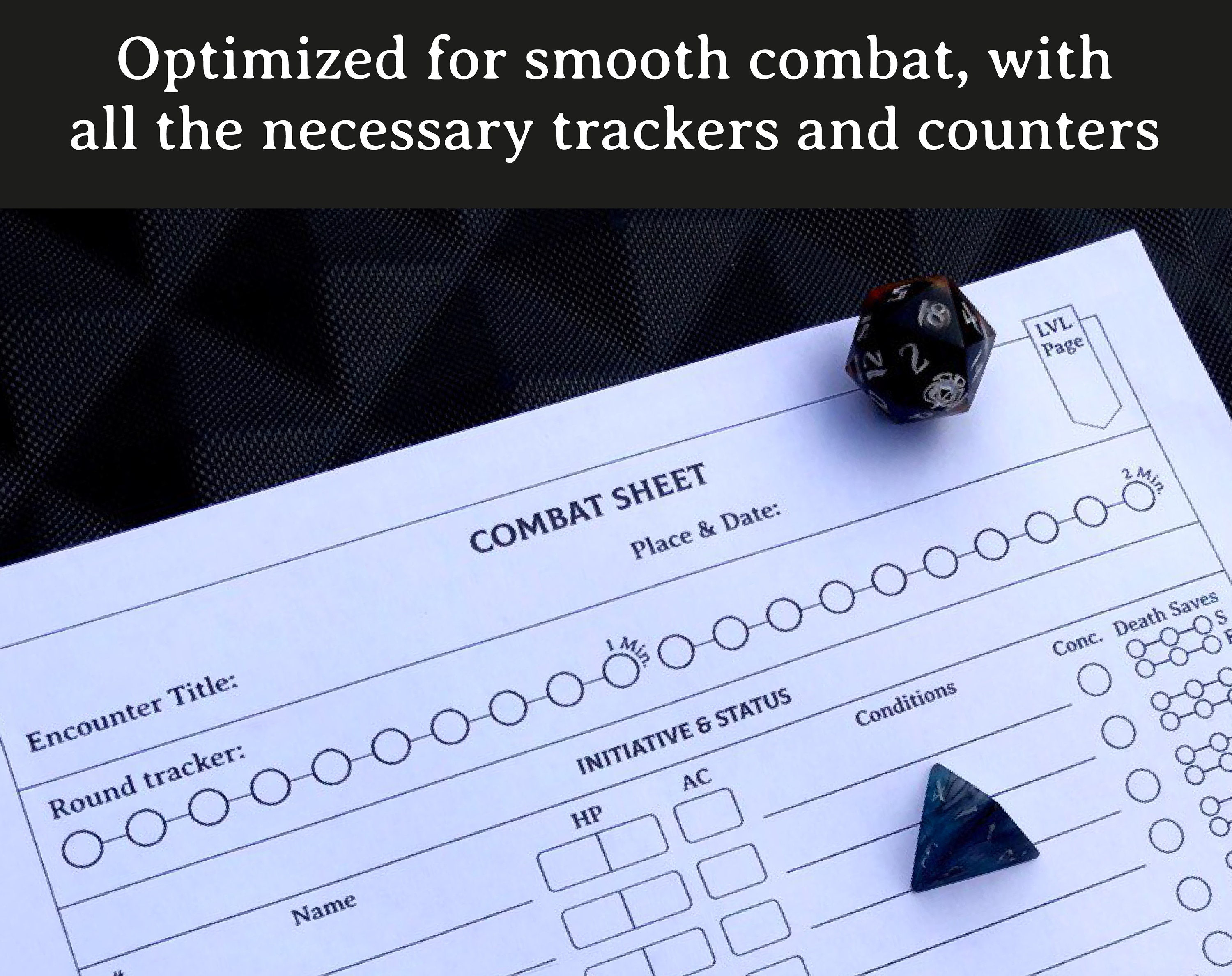 Dnd DM Combat Sheet - Etsy