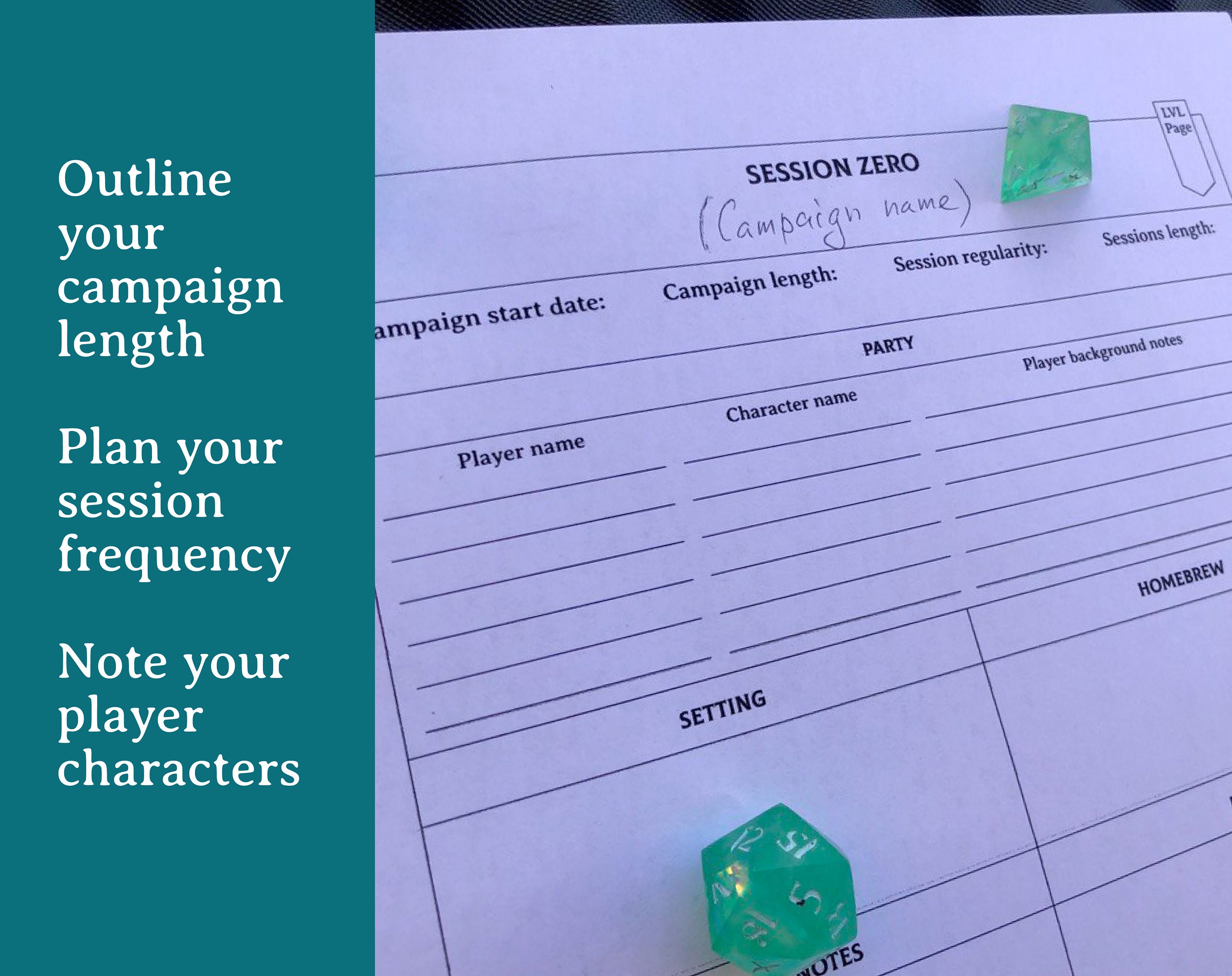 Dnd Session Tracker and Planner - Etsy