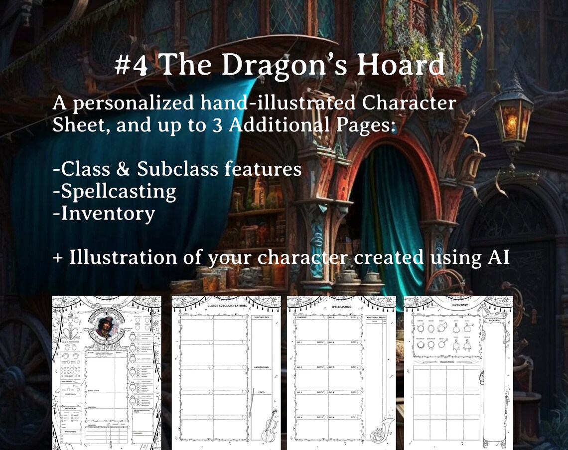 Dnd Character Sheet Commission - Etsy Australia
