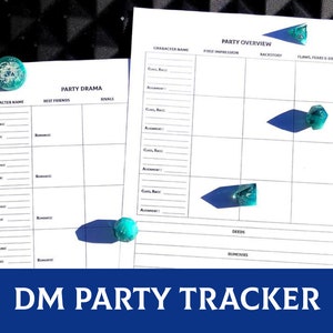 Dnd DM Party Tracker - Etsy
