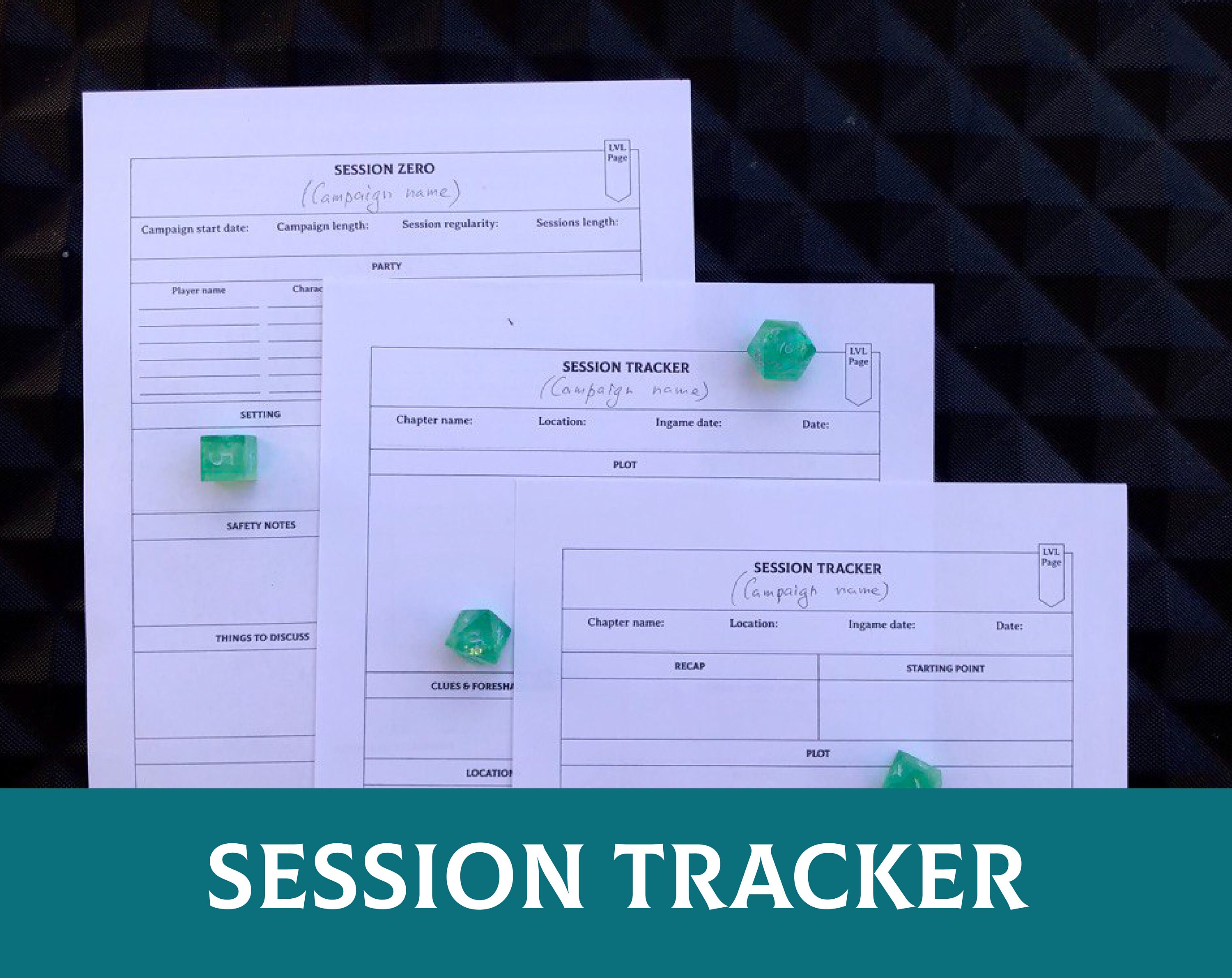 Dnd Session Tracker and Planner - Etsy