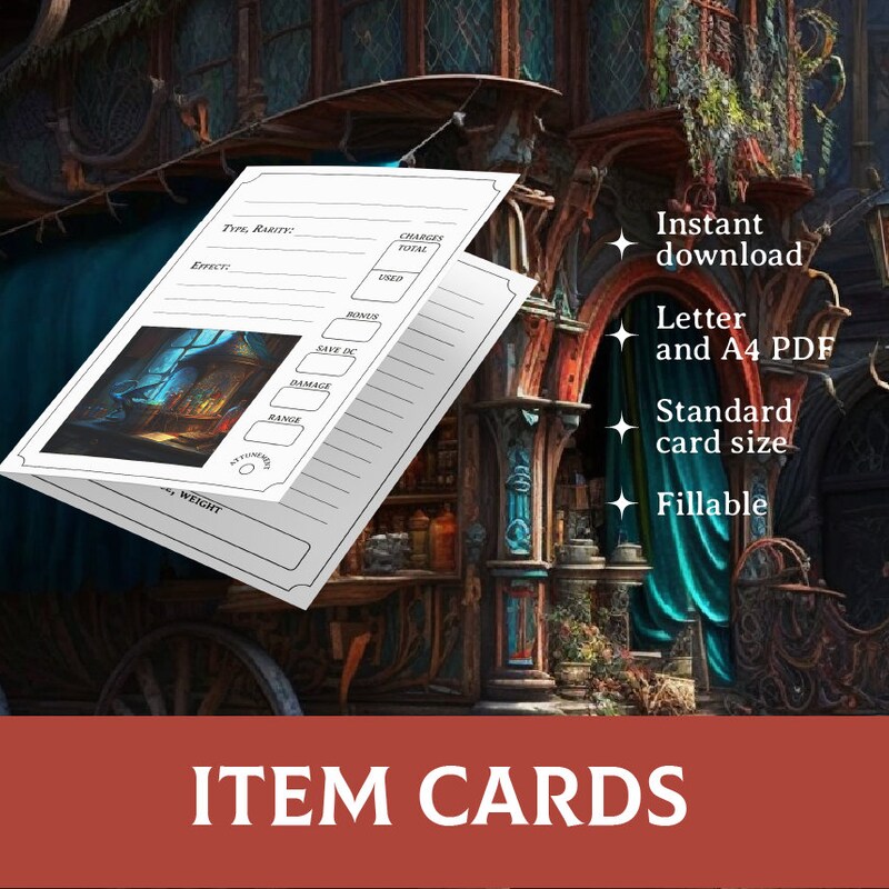 Dnd Item Cards - Etsy