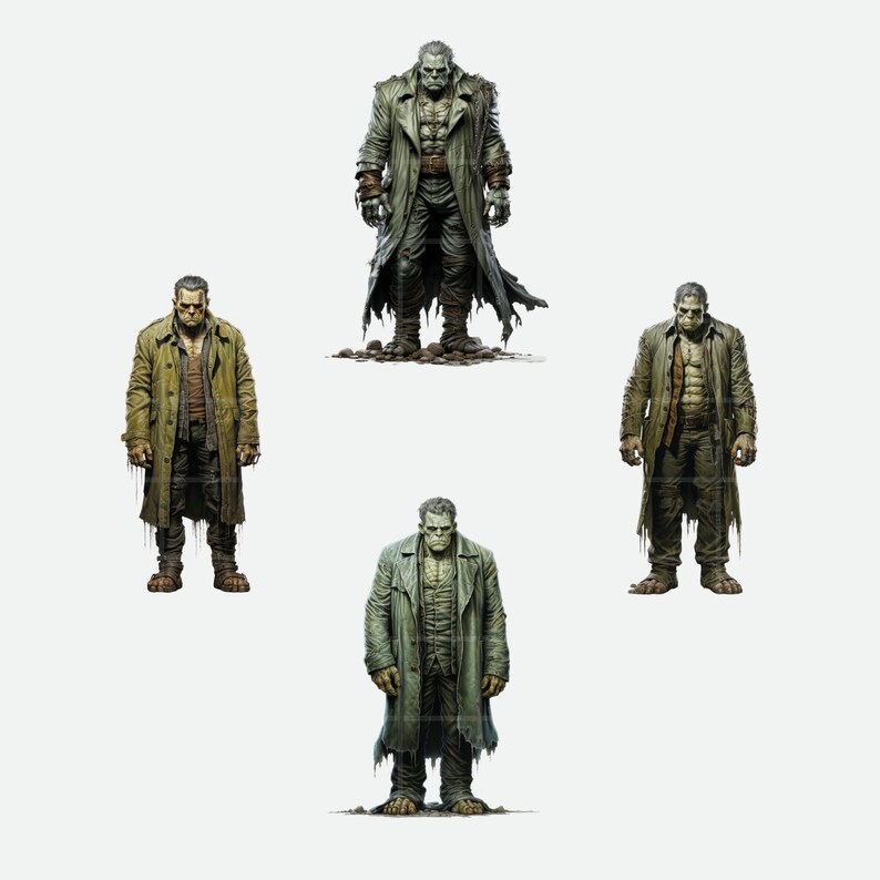 Unleash the Legend: 3D Realistic Frankenstein's Monster Clipart - A ...