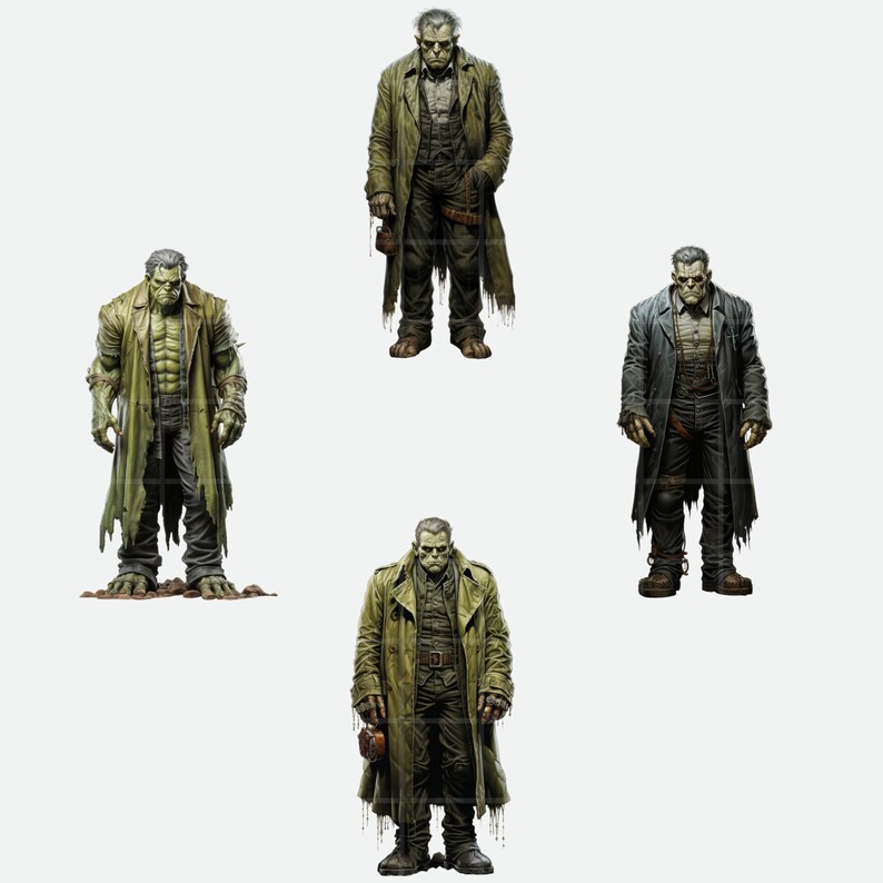Unleash the Legend: 3D Realistic Frankenstein's Monster Clipart - A ...