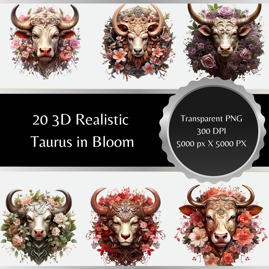 Taurus in Bloom: Exquisite 3D Astrological Artistry - Immerse in the ...