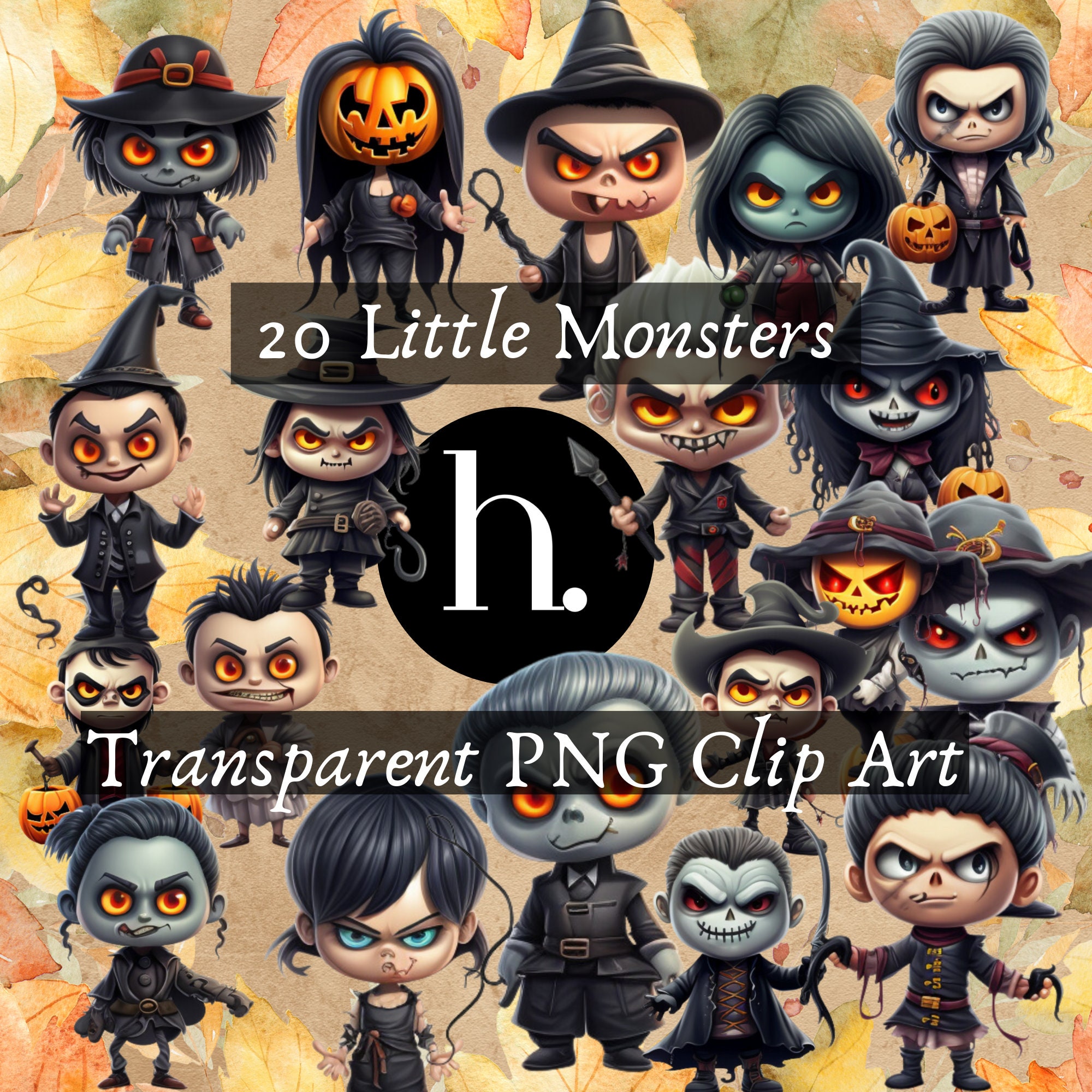 Little Monsters Adorable Monster Clipart Collection - Etsy