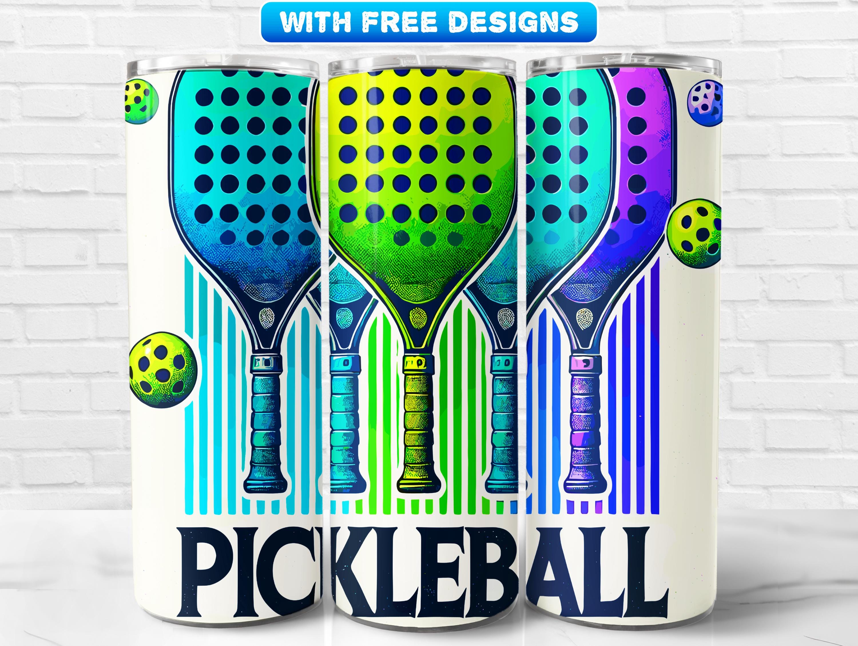 Pickleball Tumbler Wrap PNG, American Flag Pickleball, Sports ...