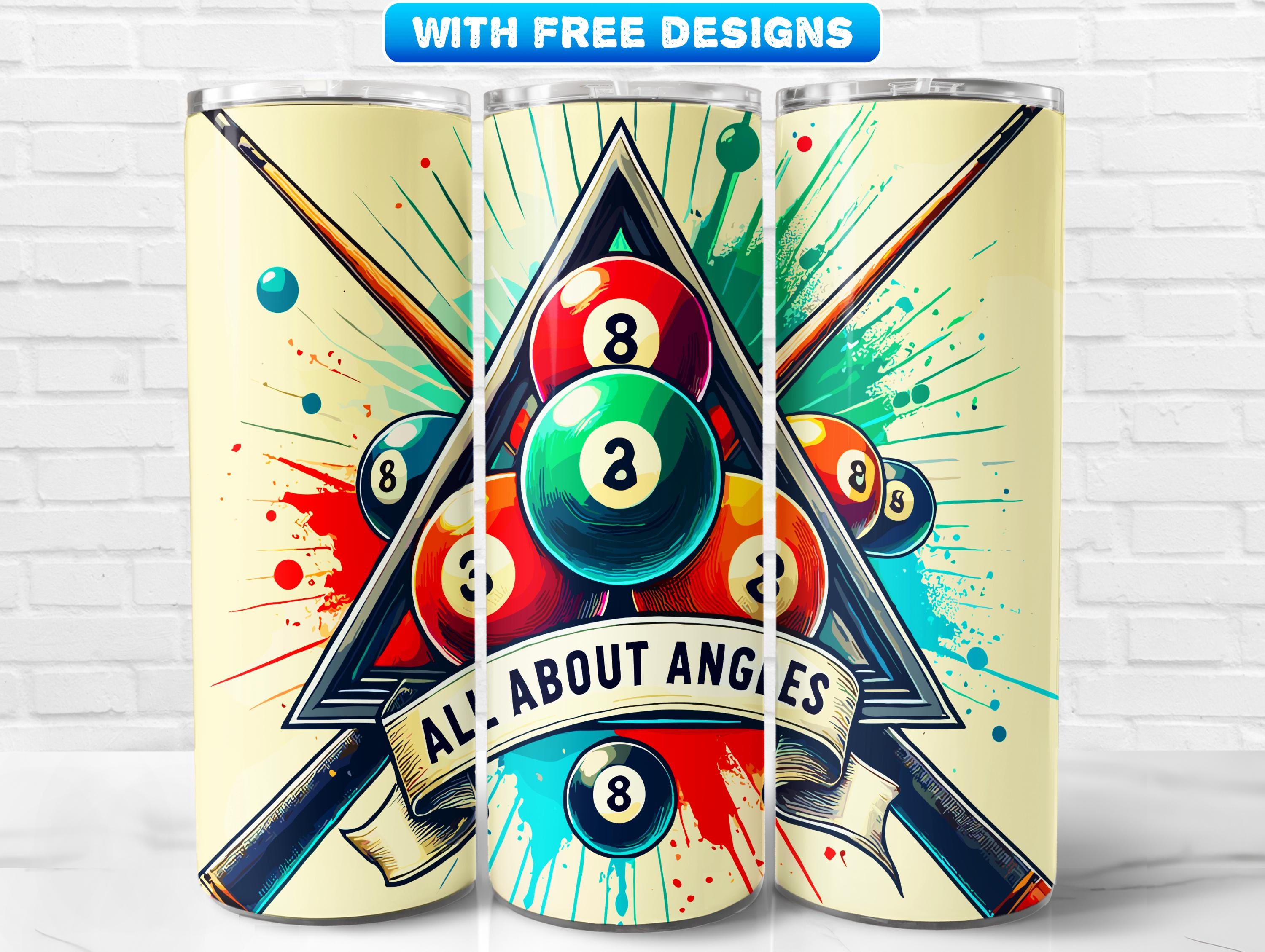 Billiard Tumbler Wrap PNG, Billiard Game, Sports, Sublimation Design - Etsy