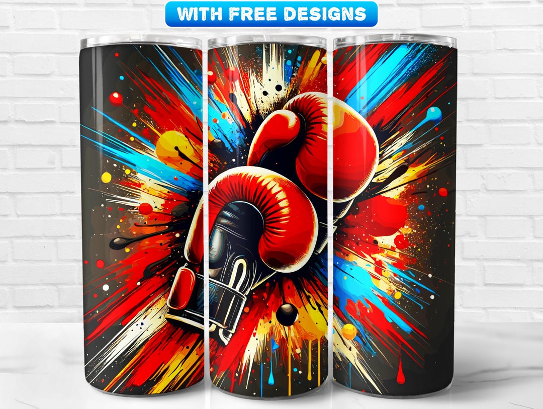 Boxing Tumbler Wrap PNG, Sports, Sublimation Design - Etsy