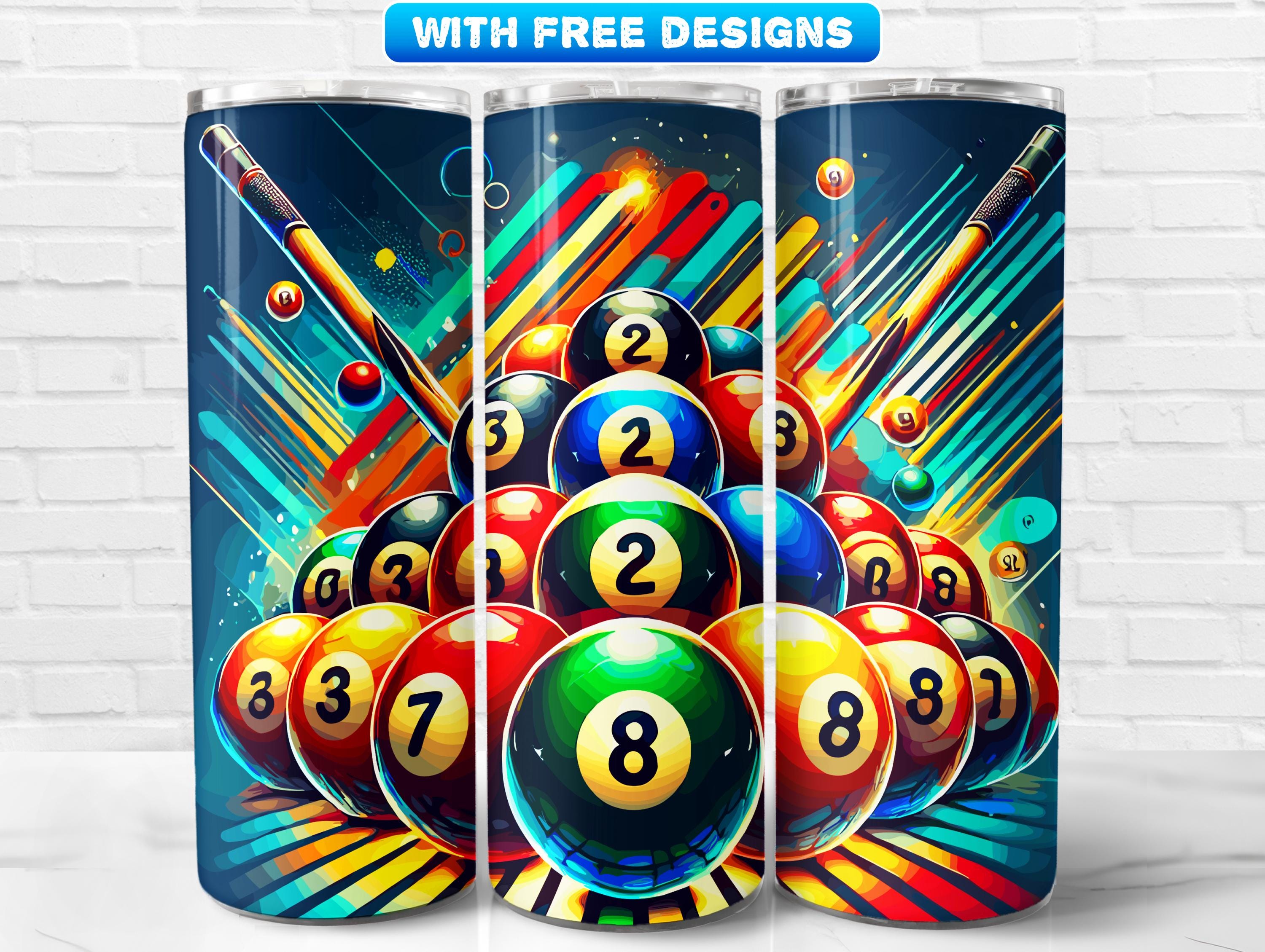 Billiard Tumbler Wrap PNG, Billiard Game, Sports, Sublimation Design - Etsy