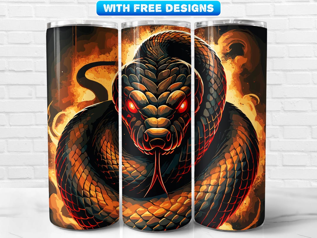 Snake Tumbler Wrap PNG, Snake, Animals, Sublimation Design - Etsy