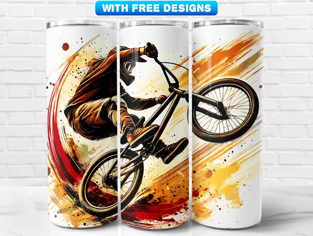 BMX Bike Tumbler Wrap PNG, Motorcyle, Sublimation Design - Etsy