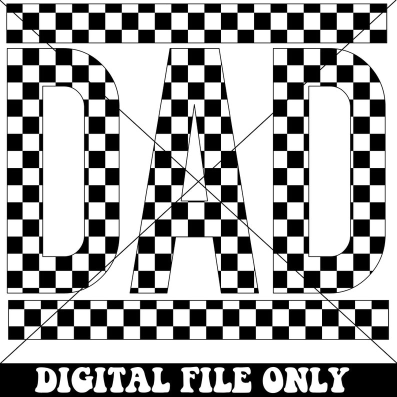 Dad Checkered, Fathers Day, Dad Design, Manly, Digital Download, PNG ...