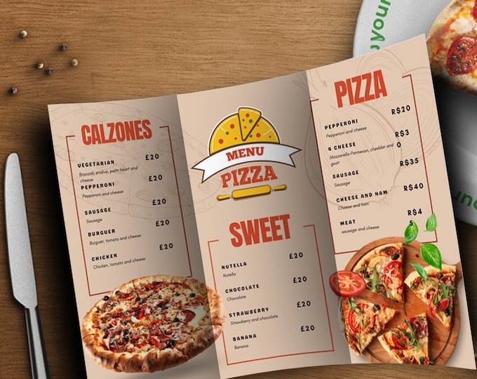 Editable DIY Business Menu - Instant Download, Cafe Menu Template ...