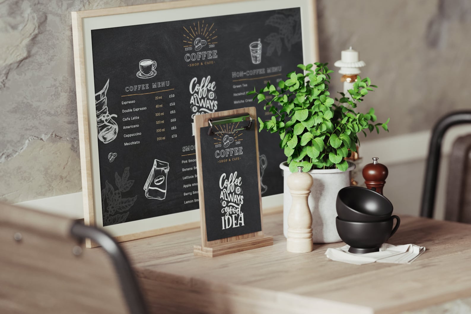 Editable DIY Business Menu - Instant Download, Cafe Menu Template ...