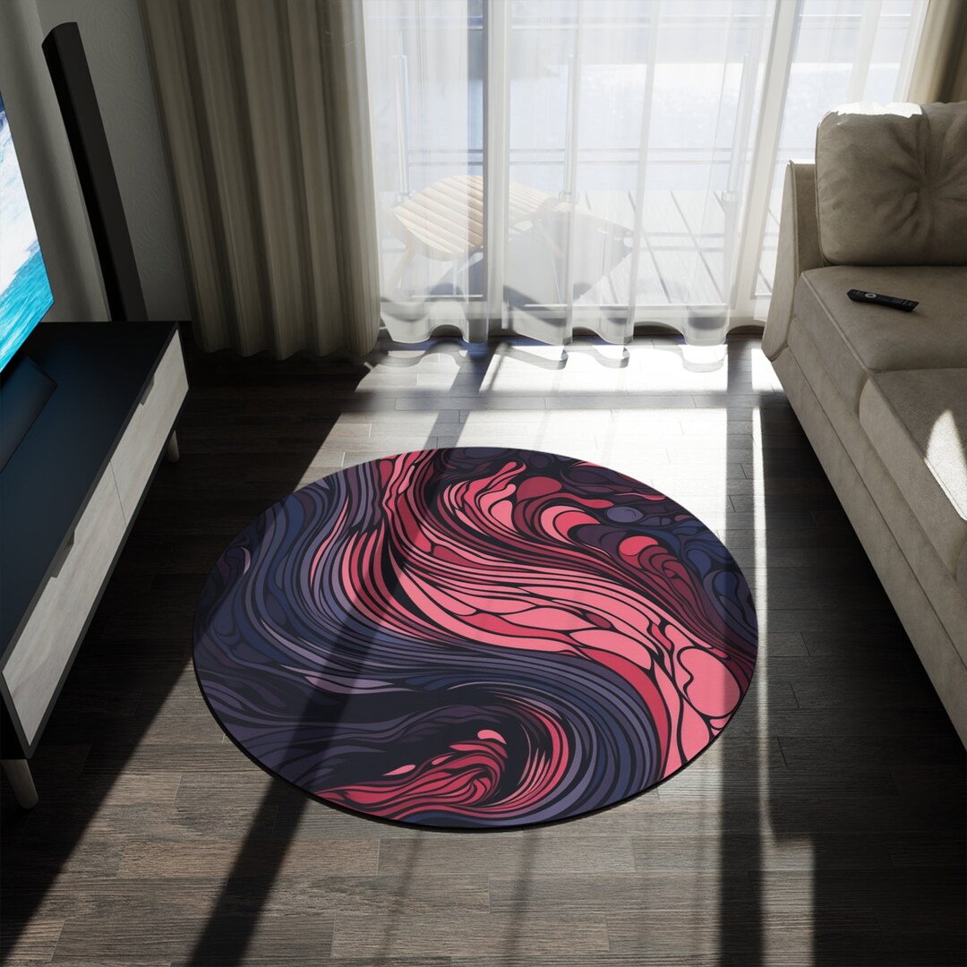 Splatter Paint Design, Tufted Rugs, Circular Tufted Rugs, Bedroom ...