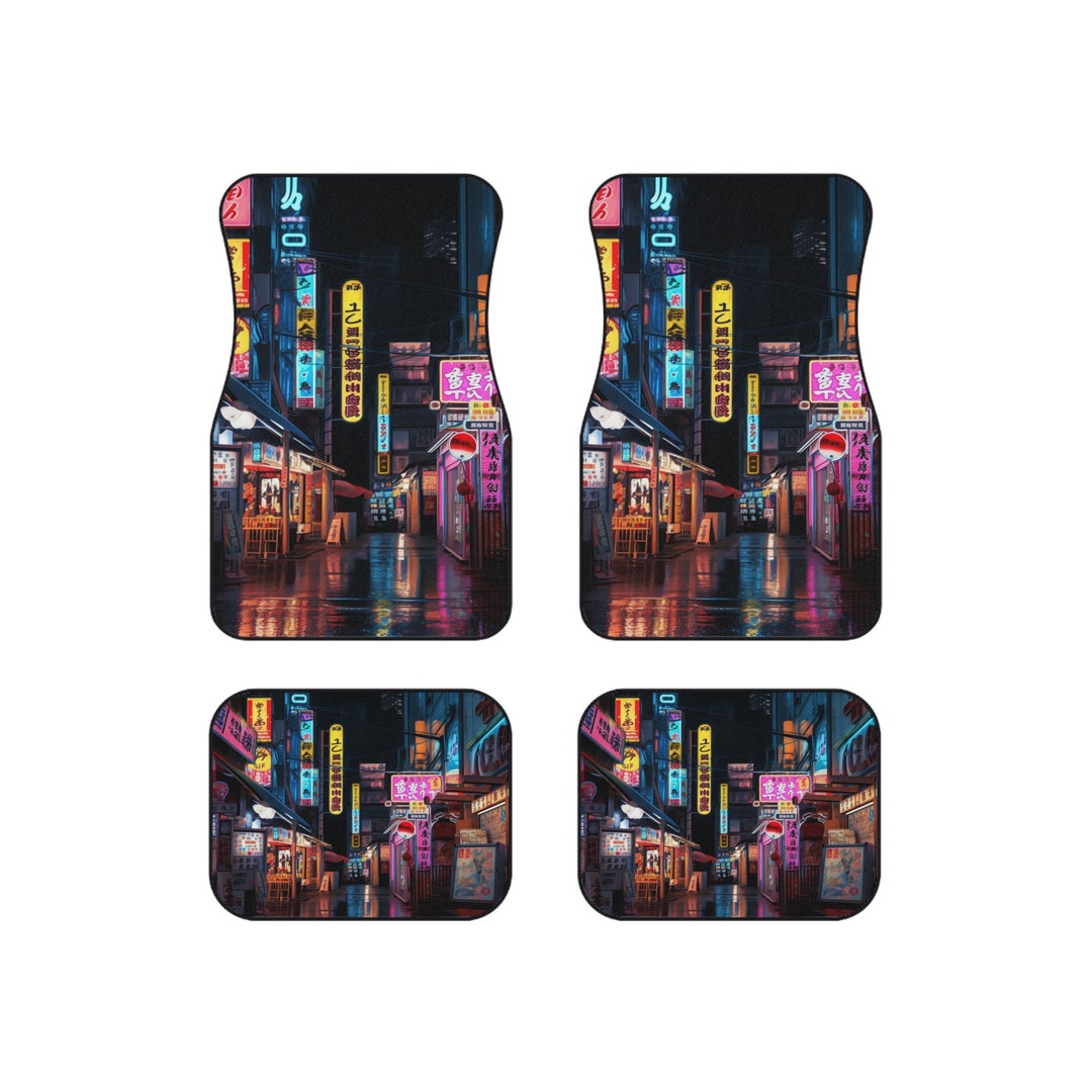 Custom Anime Car Mat, Japanese Inspired Auto Accessory, Gift for Car ...