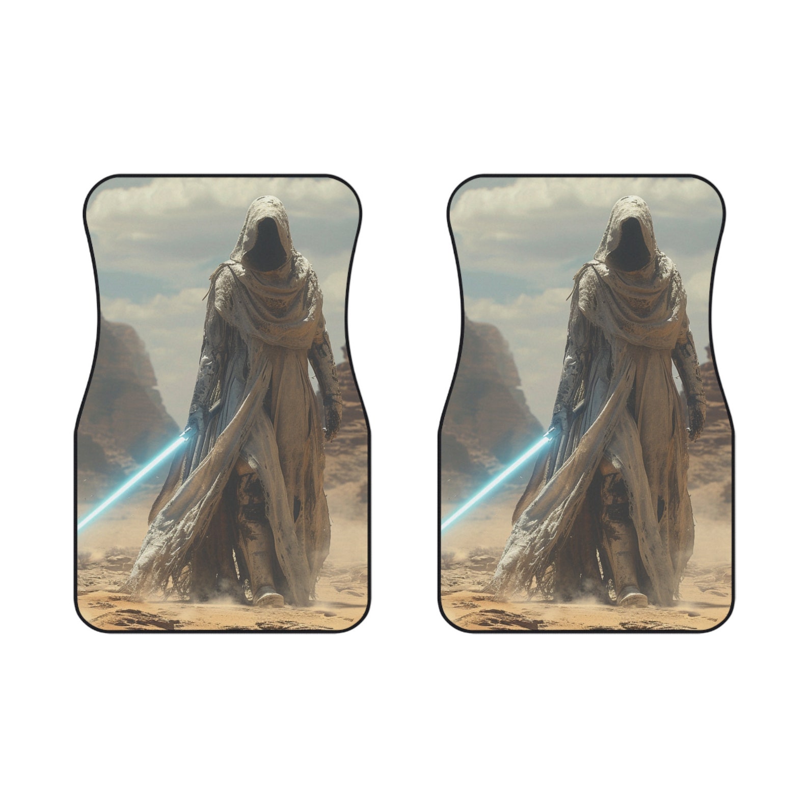 The Lone Jedi, Star Wars Style Car Mats, Jedi Knight Car Mats, Floor ...