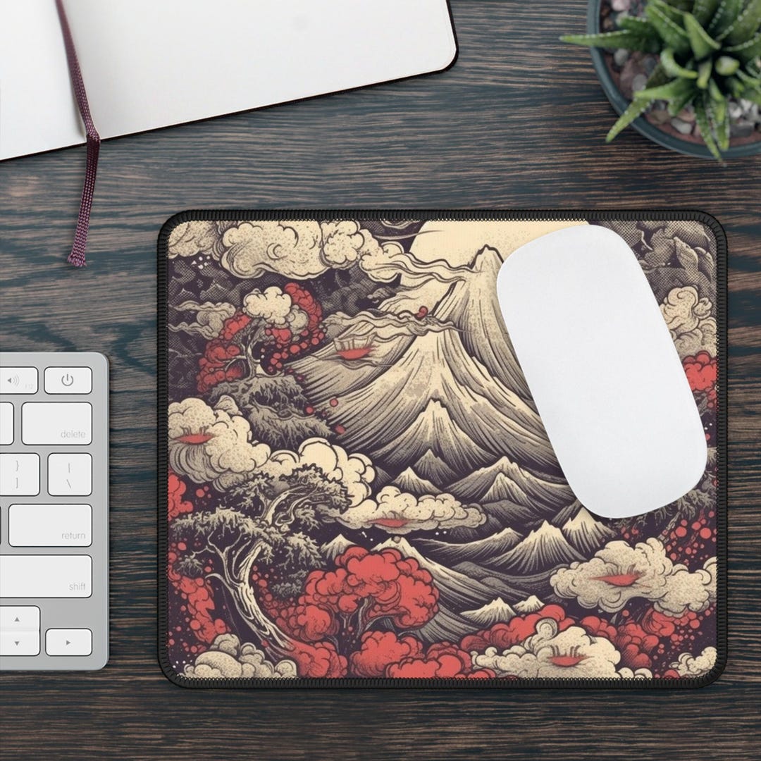 Geisha Anime Gaming Mouse Pad, Japanese Mouse Mat, Cute Desk ...