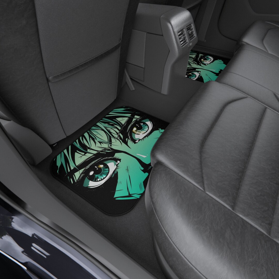 Anime Car Mat Set, Set of 2 Anime Style Car Mats, Back Seat Car Mats ...