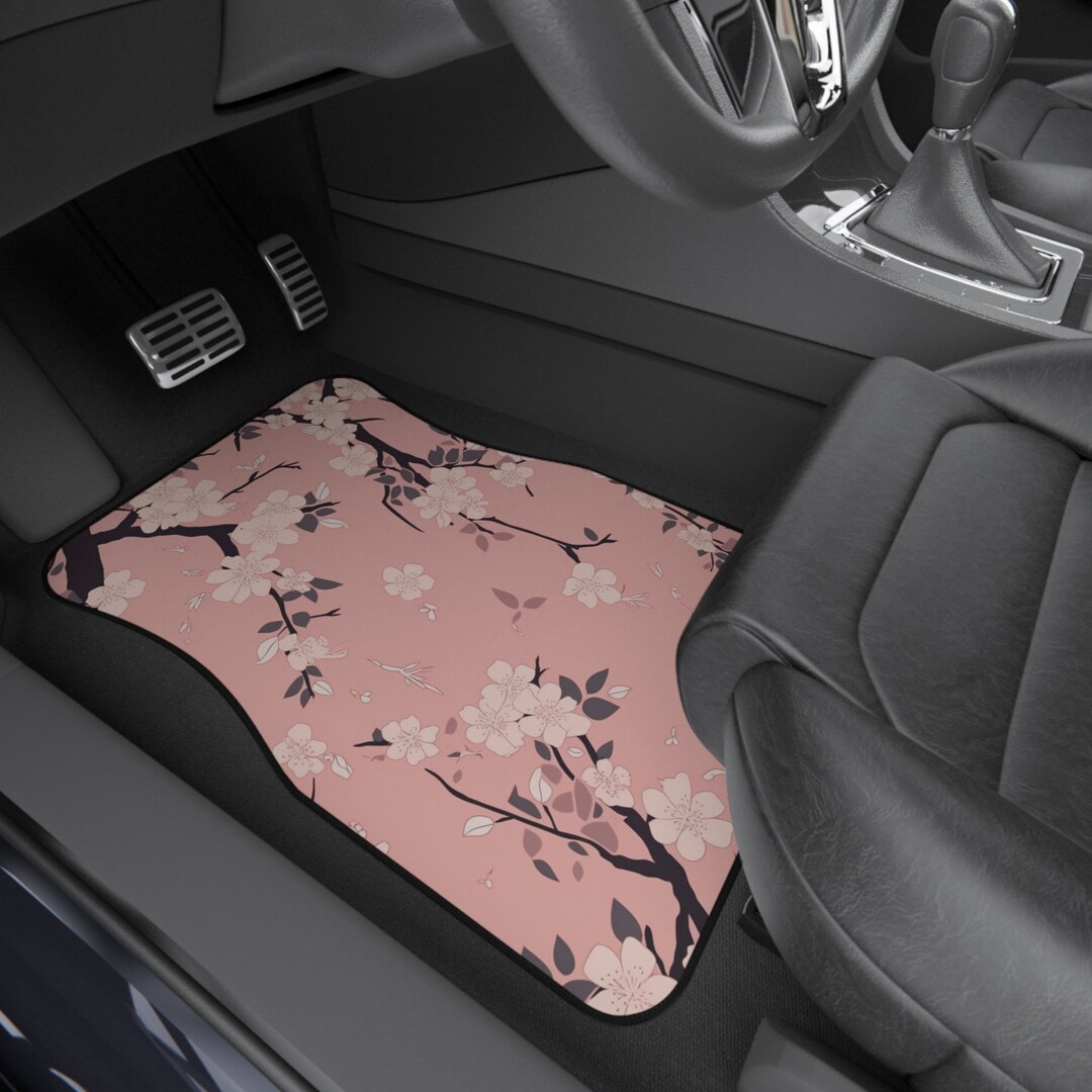 Anime Car Mats, Cherry Blossom Anime Car Mats, Car Accessories Interior ...