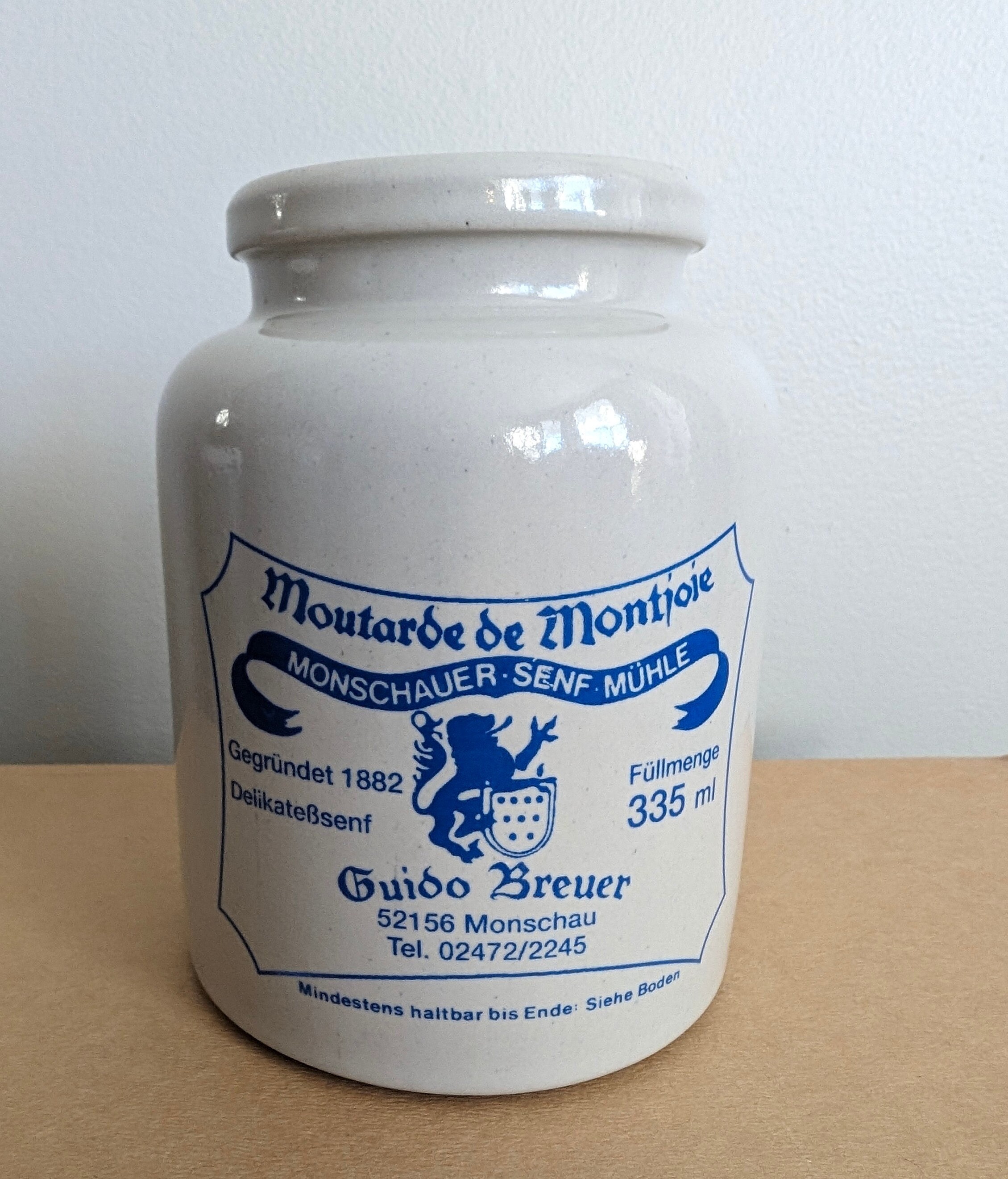 Vintage Moutarde De Montjoie Mustard Pot - Etsy