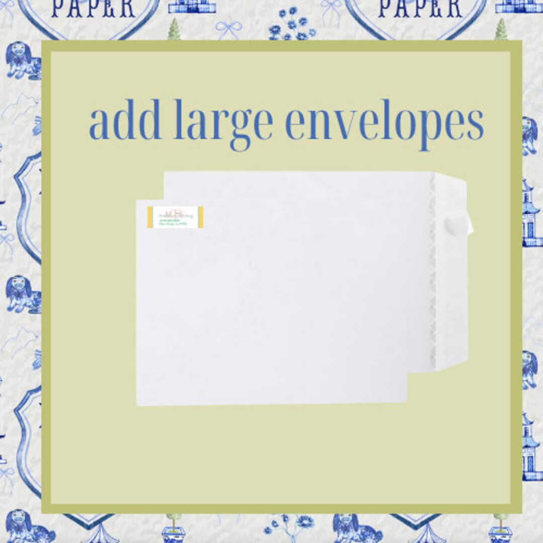 Add on Mailing Envelopes - Etsy