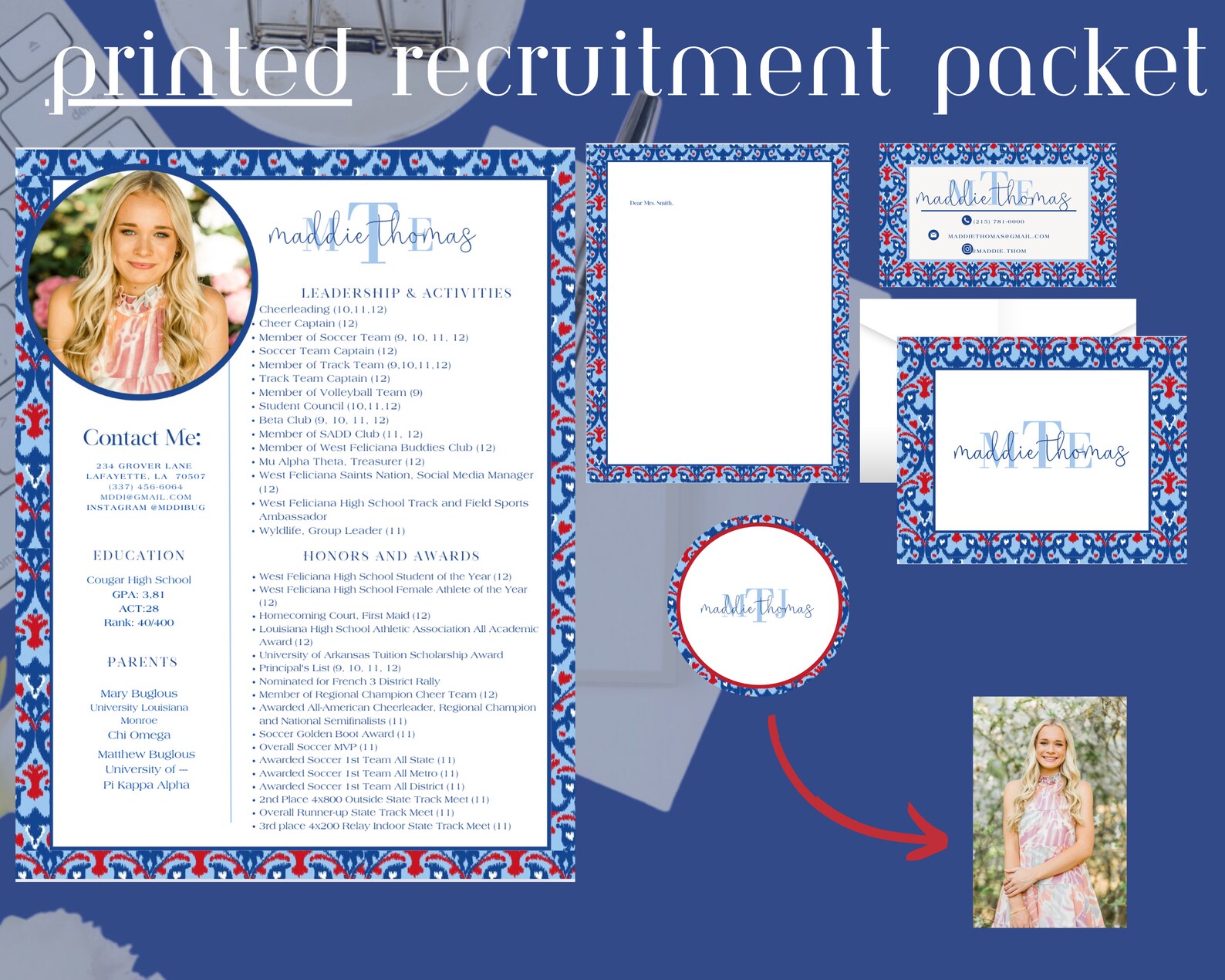 Editable Sorority Recruitment Packet | Printable Sorority Packet ...