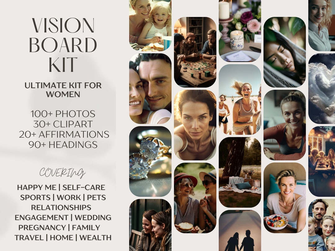 Vision Board Printables For Women Vision Board Kit Vision Board 2023