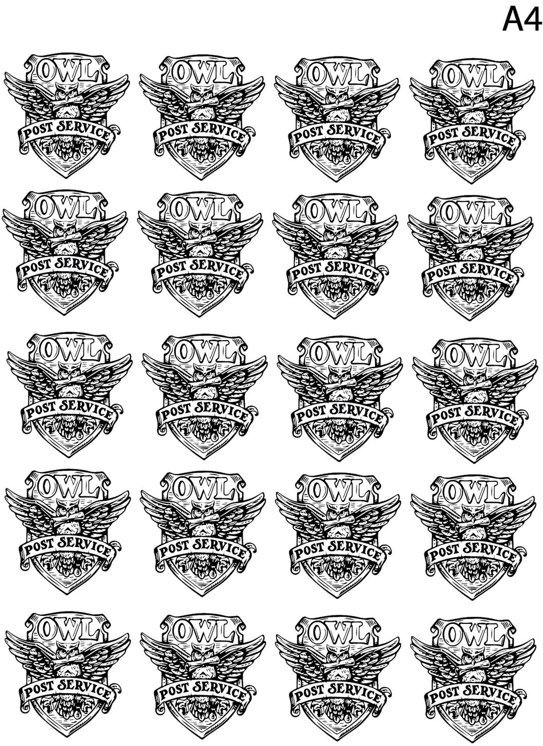 Owl Post Service Harry Potter Stickers - Etsy