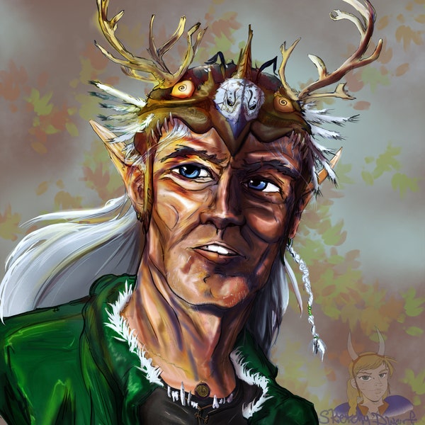 Fantasy Stag Art - Etsy