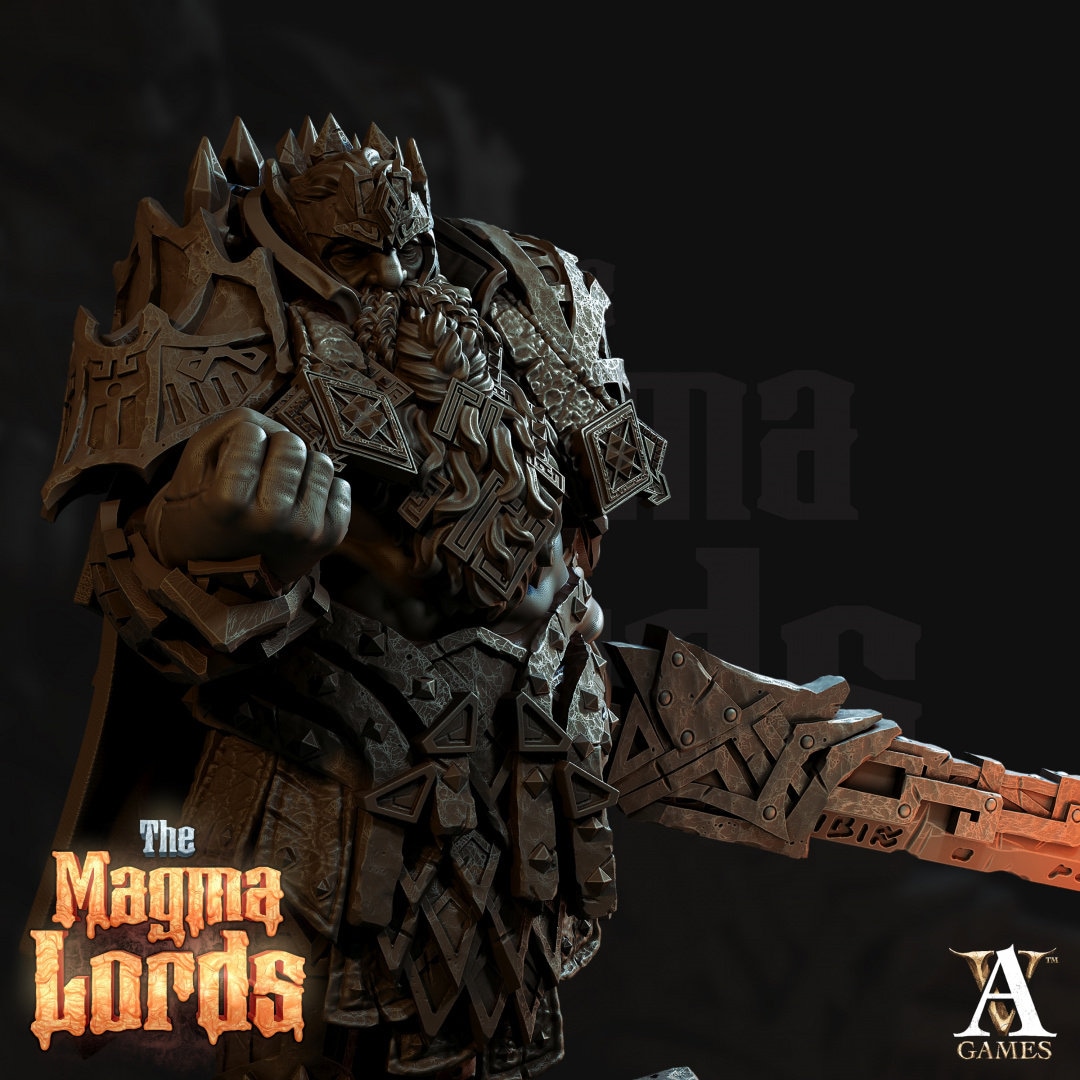 Fire Giant Lord King - Multiple Base Sizes - Etsy
