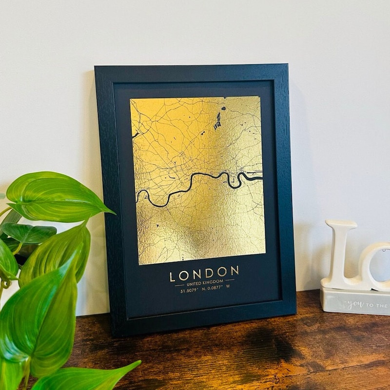 Foil Map Uk - Etsy UK