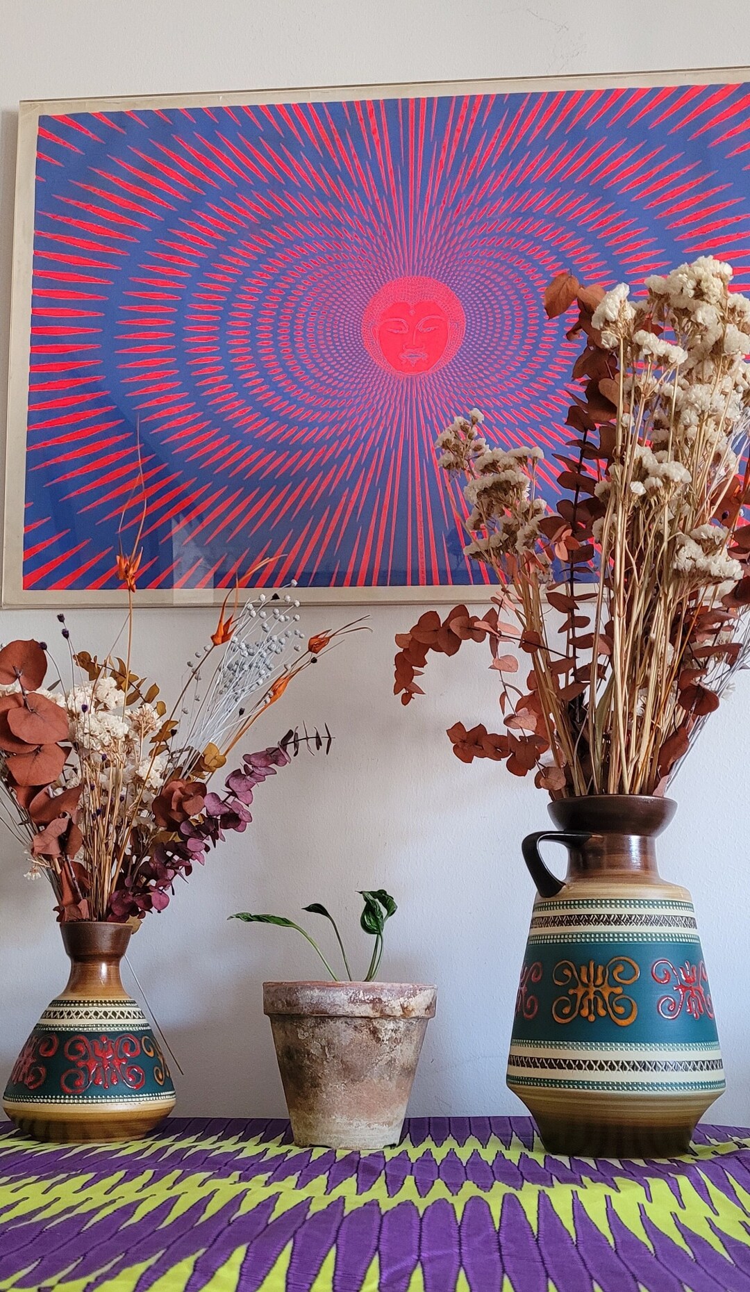 Pair of West Germany Vintage 70s Vases - Etsy