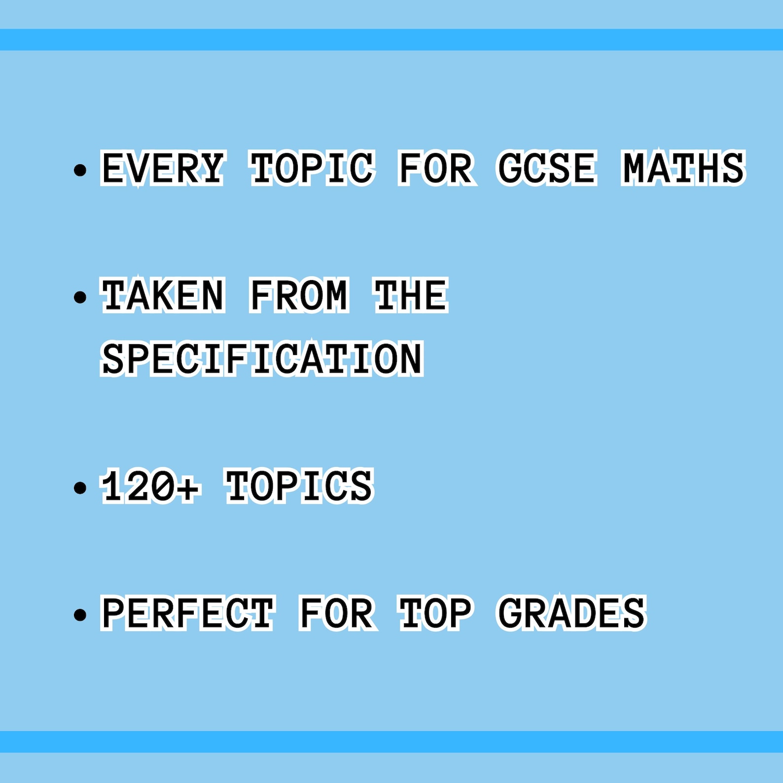 GCSE Maths Checklist (COMPLETE LIST) - Etsy UK