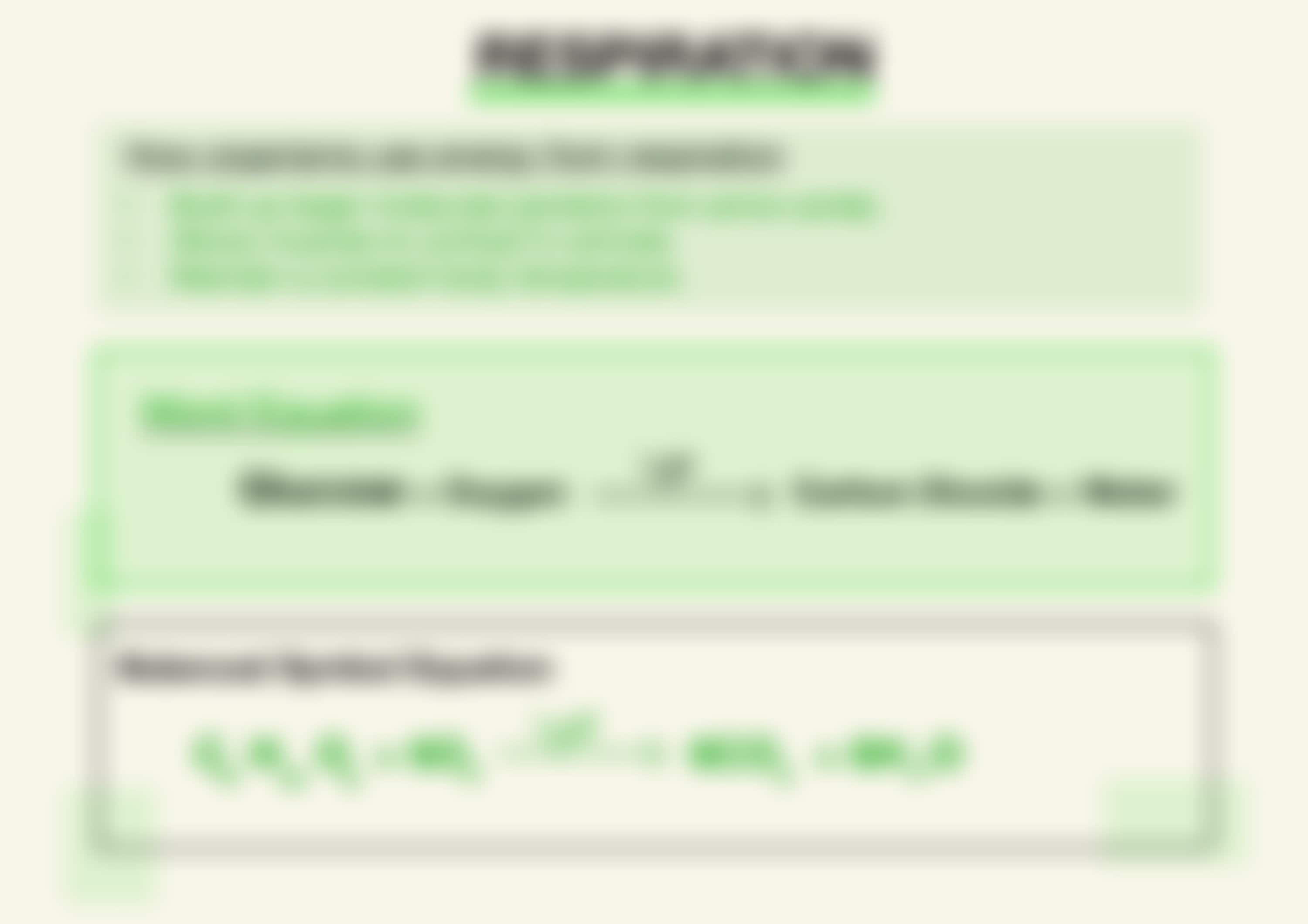 GCSE Biology Topic 4 Revision Notes Bioenergetics - Etsy