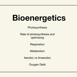 GCSE Biology Topic 4 Revision Notes Bioenergetics - Etsy