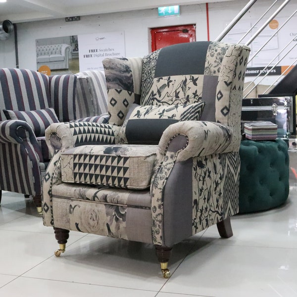 Patchwork Chair - Etsy UK