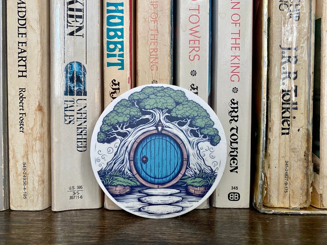 Blue Hobbitcore Waterproof Vinyl Sticker Round Hobbit Door - Etsy