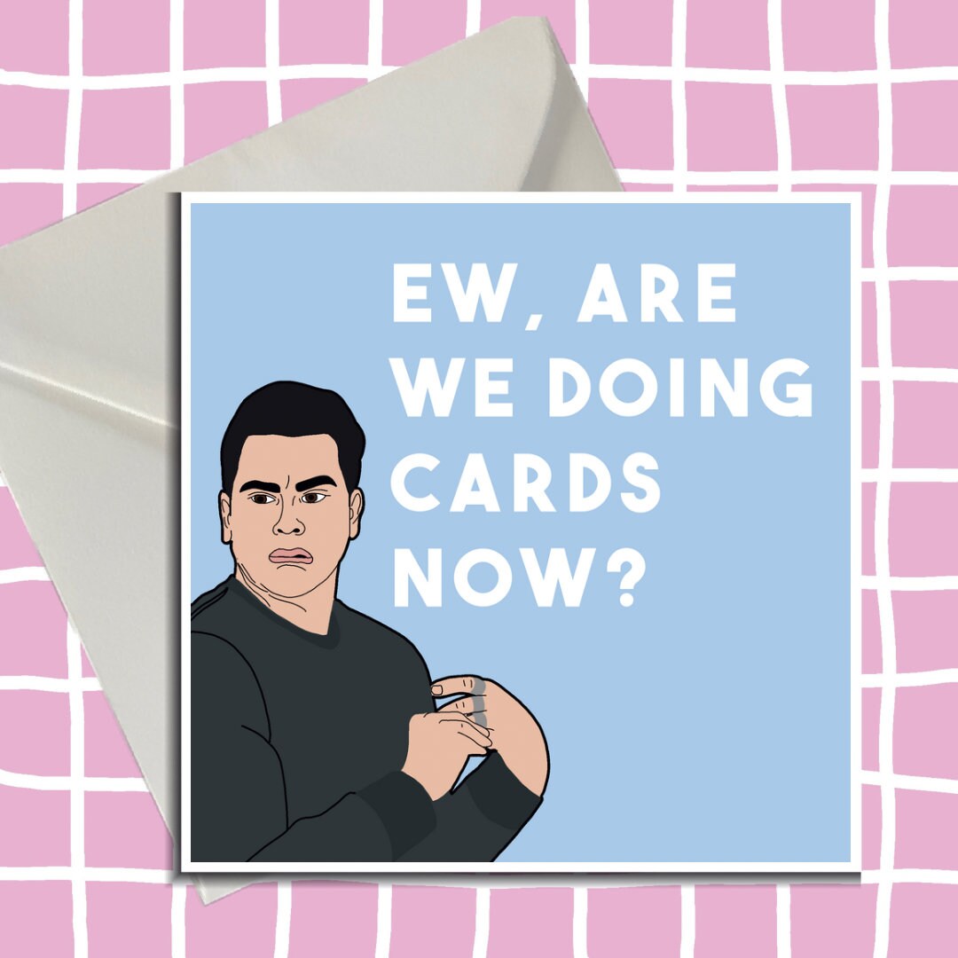Schitt’s Creek Card, David Rose, Ew Are We Doing Cards Now, Cute Card ...