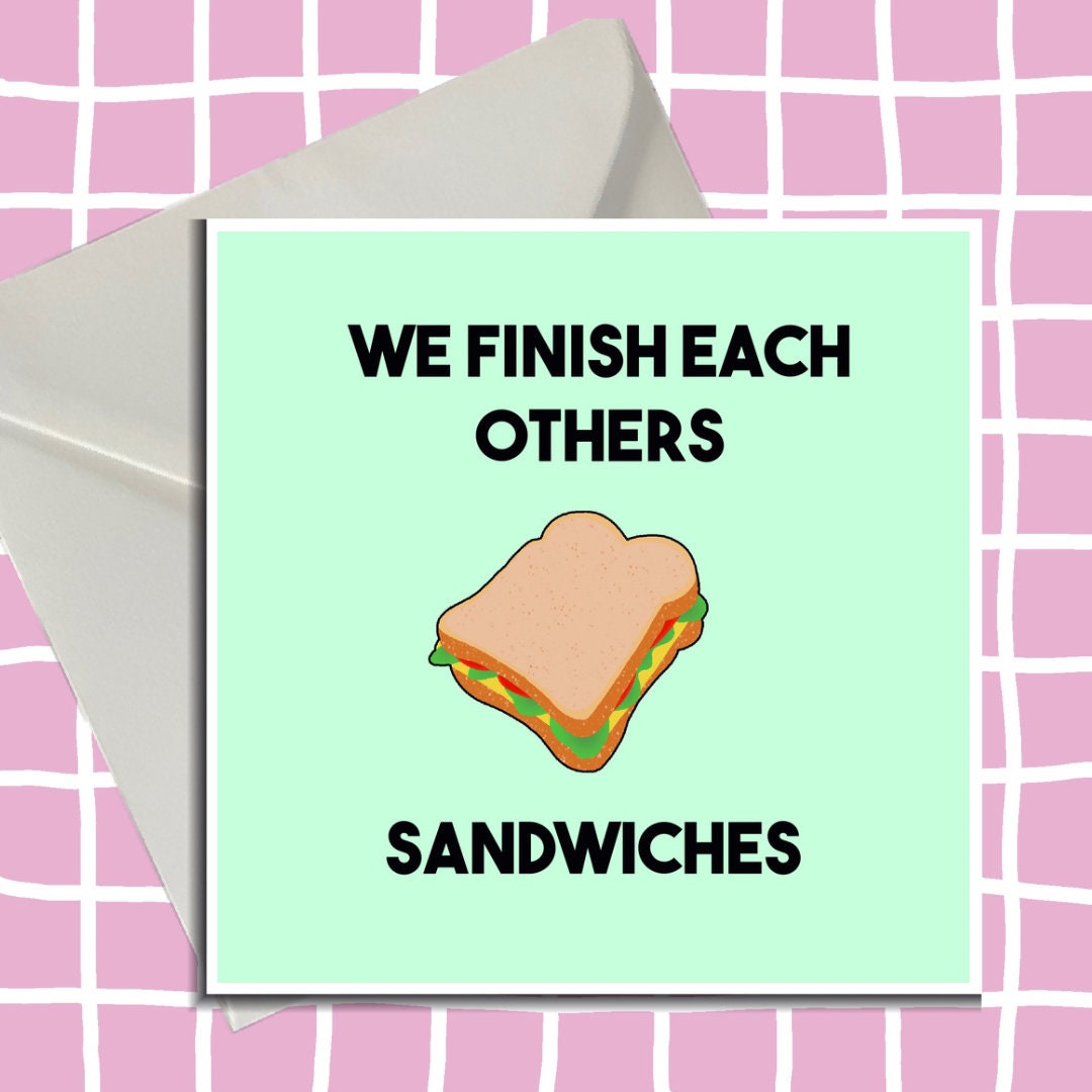 Frozen Sandwiches Anniversary Card, Quote, Funny Card, Wedding ...